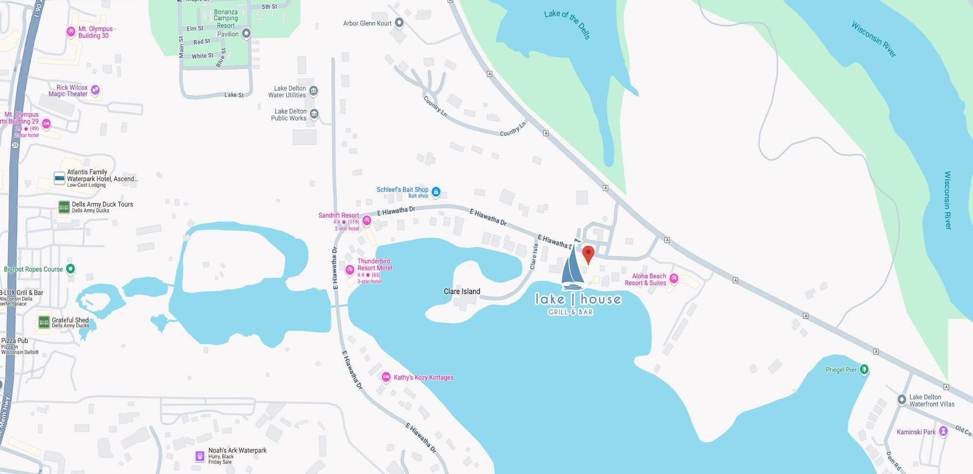 Contact Us - Lake House Grill & Bar